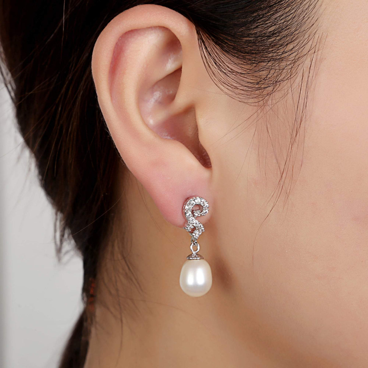 Ancient Riddle Pearl Earrings